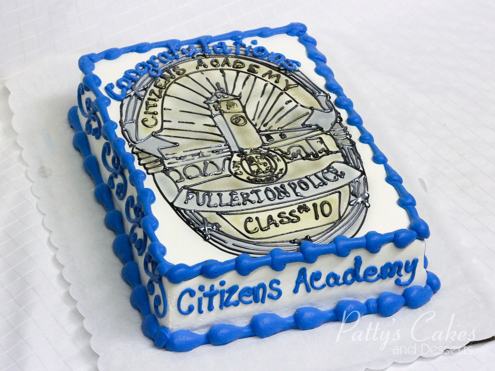 Photo of a citizens academy cake - Patty's Cakes and Desserts