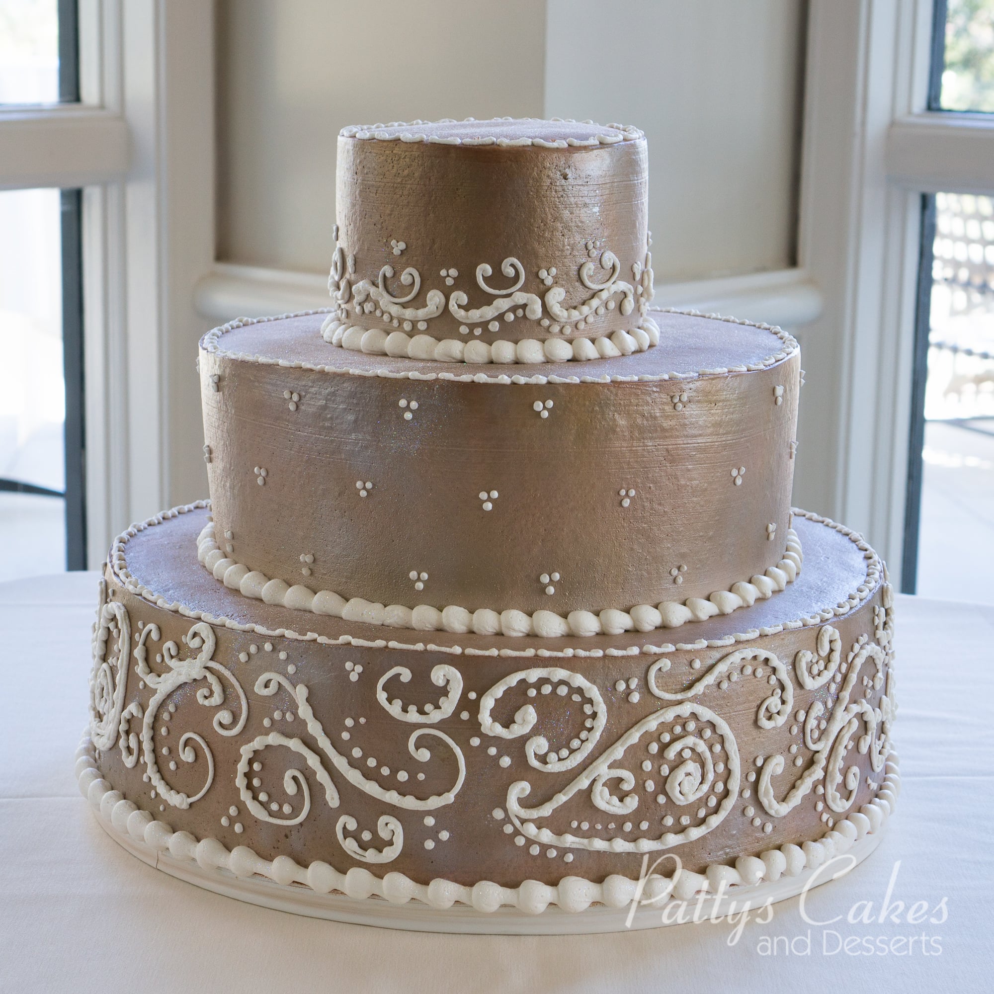 Photo of a paisley wedding cake - Patty's Cakes and Desserts
